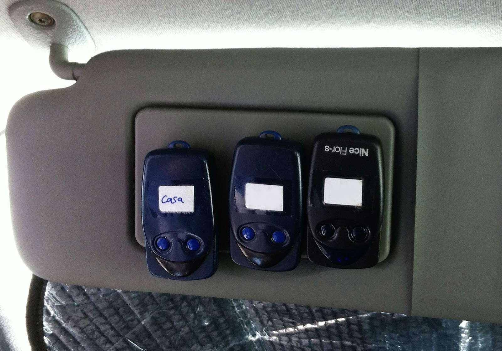 Organizar comandos de garagem