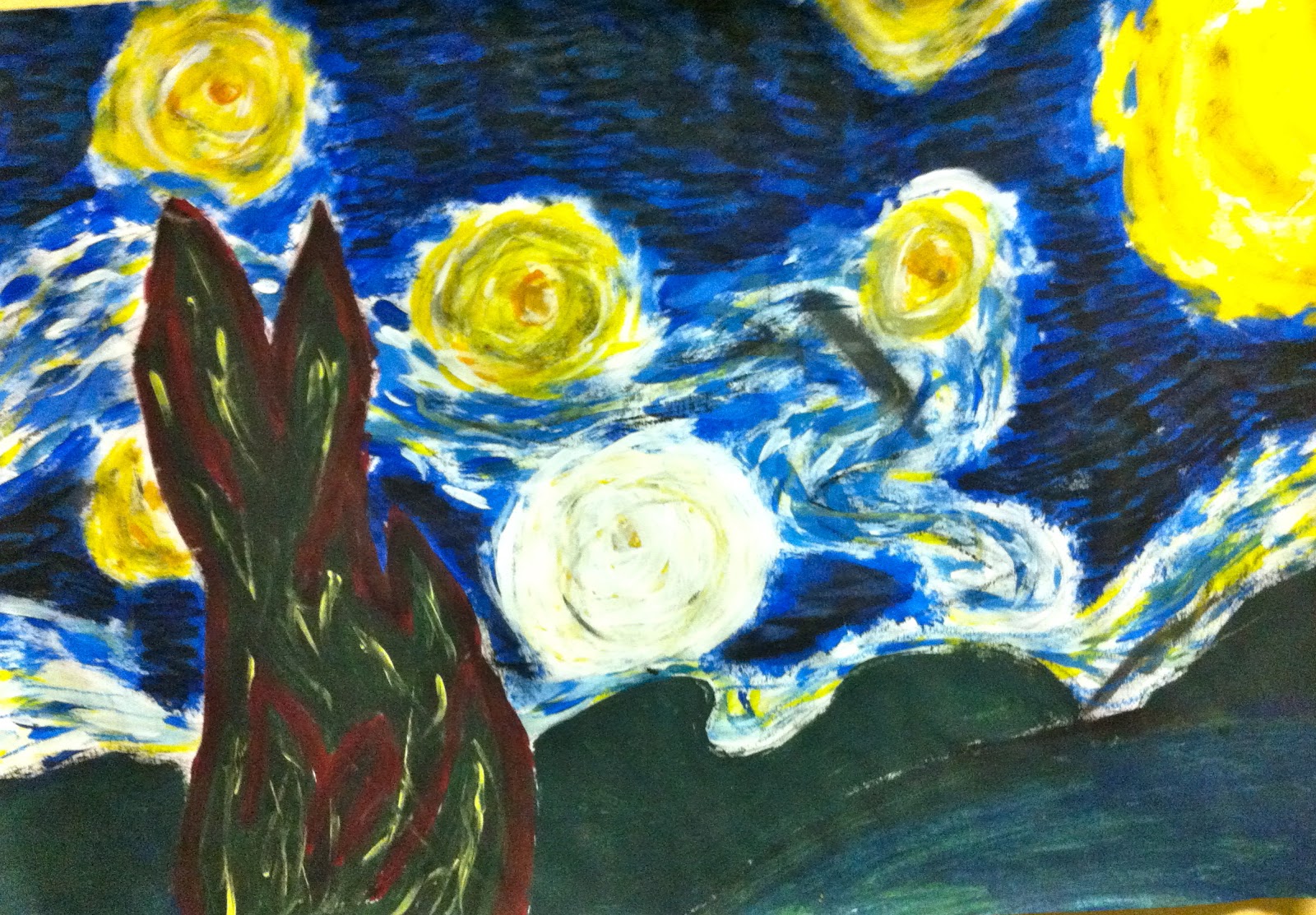 Expression of Imagination: "Views of Van gogh" by 7th grade