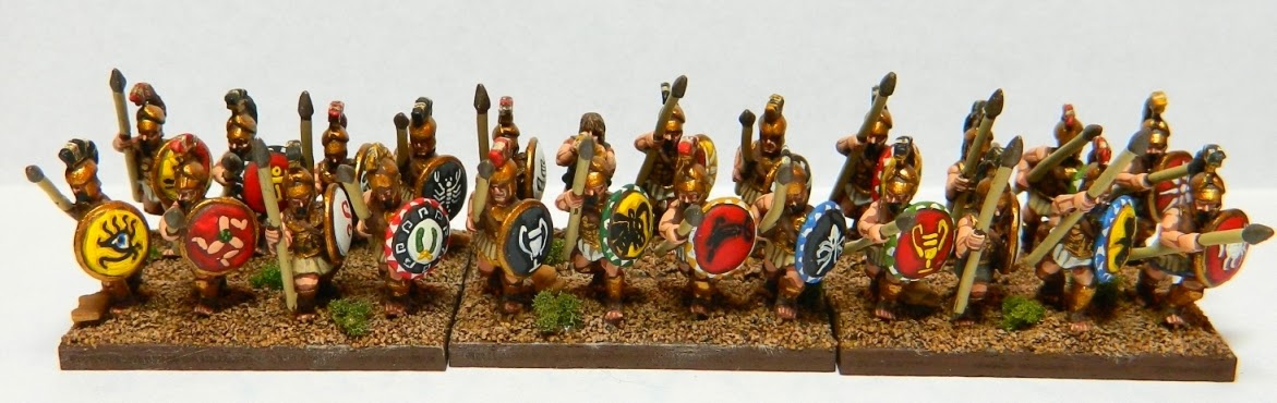 MacPhee's Miniature Men: First 15mm Hoplite Unit