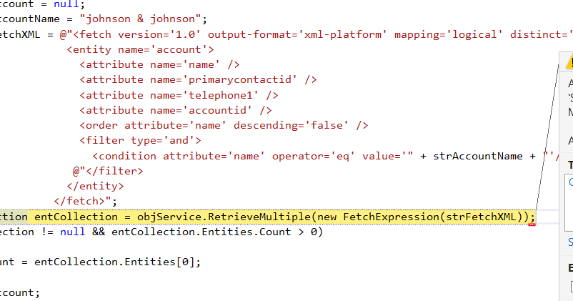 Dynamics 365 Customer Engagement: Special Characters in Fetch XML