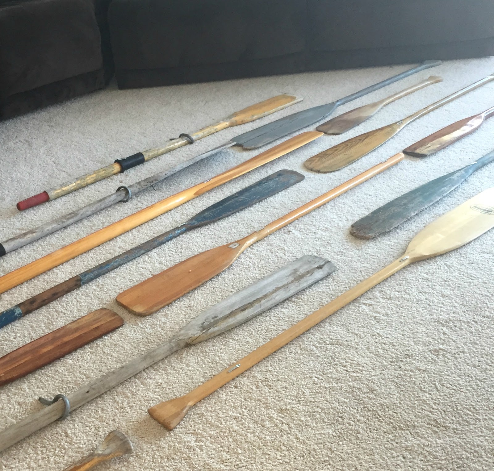 michelle paige blogs: Vintage Oar Wall