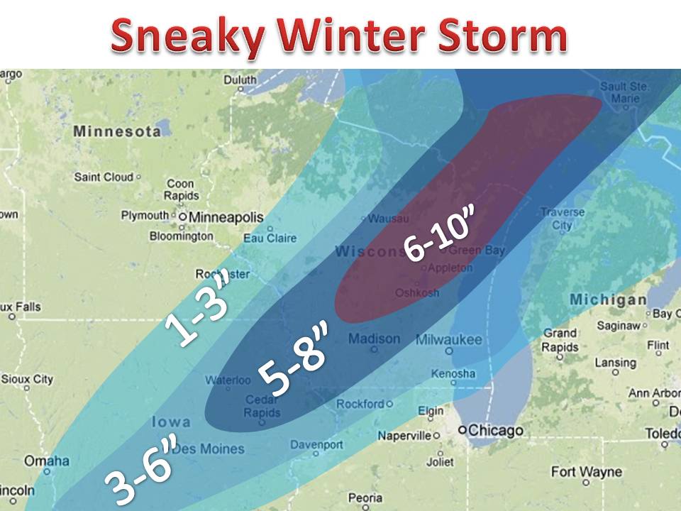The Junction of Golf and Weather: Final Snow Map