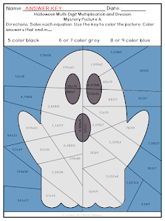 Smiths On the Coast: Halloween Multi-Digit Multiplication and Division ...