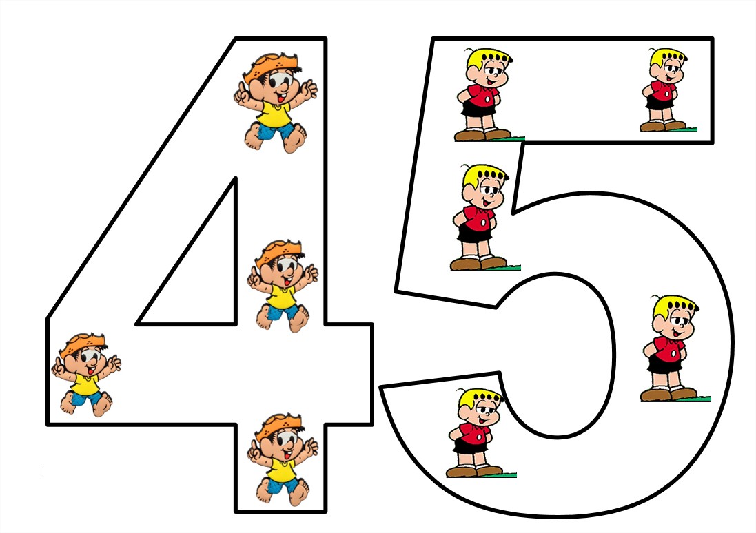 BAIXE EM PDF - MOLDES DE NÚMEROS ~ Cantinho das Atividades