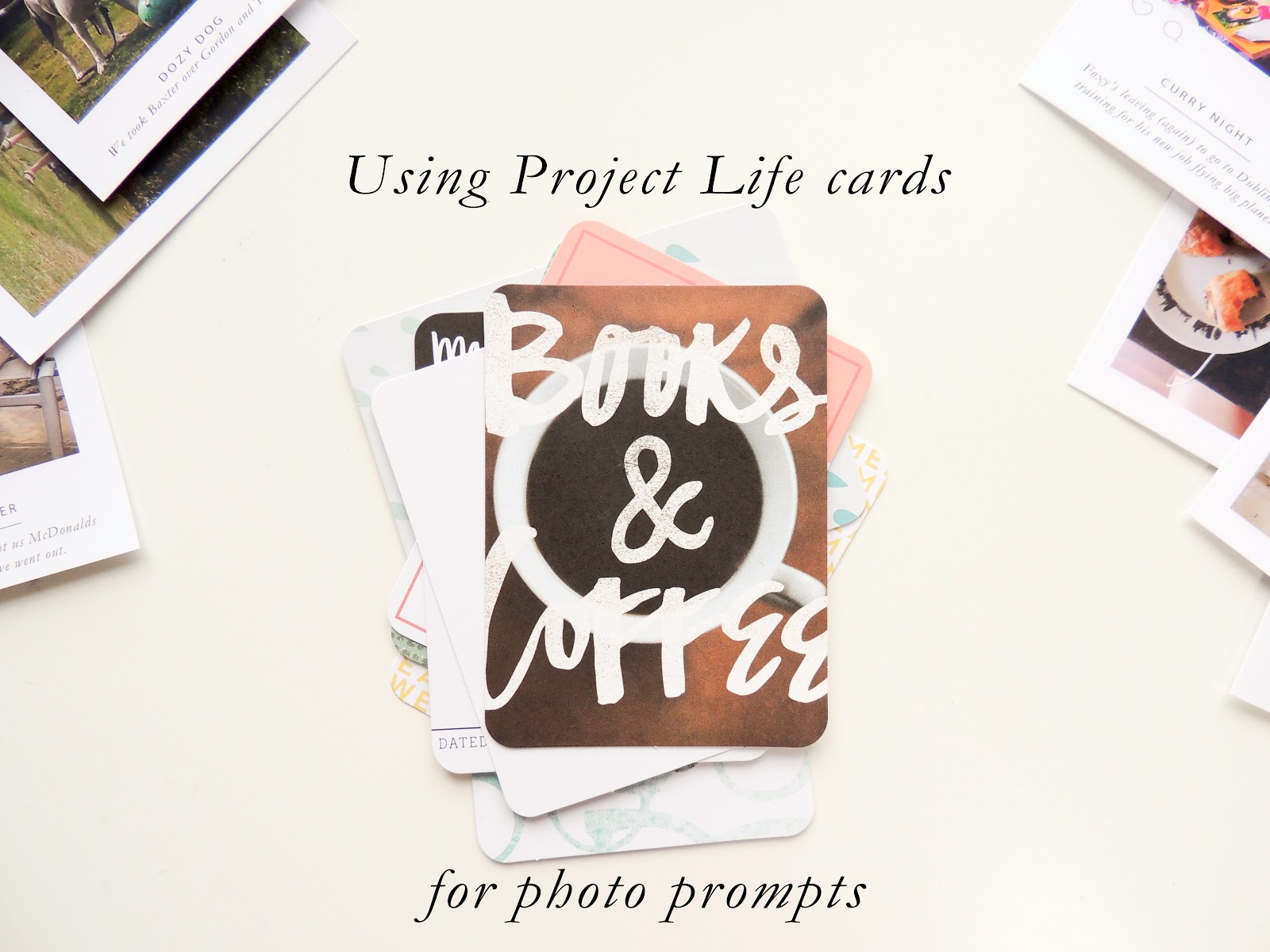 Using Project Life cards for photo prompts | amy makes things
