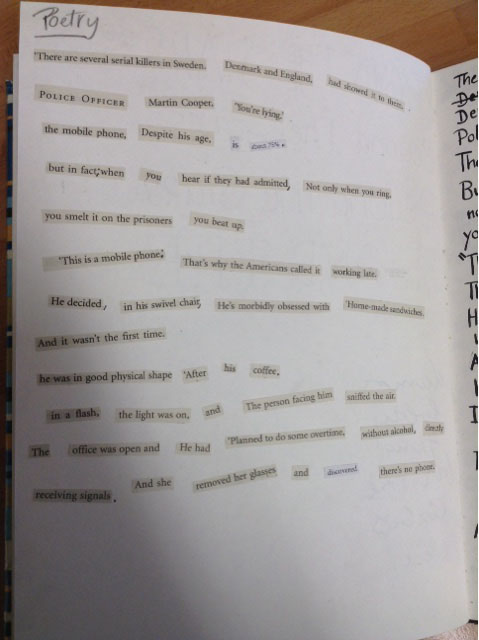 A Level Graphics: Cut Out Poem