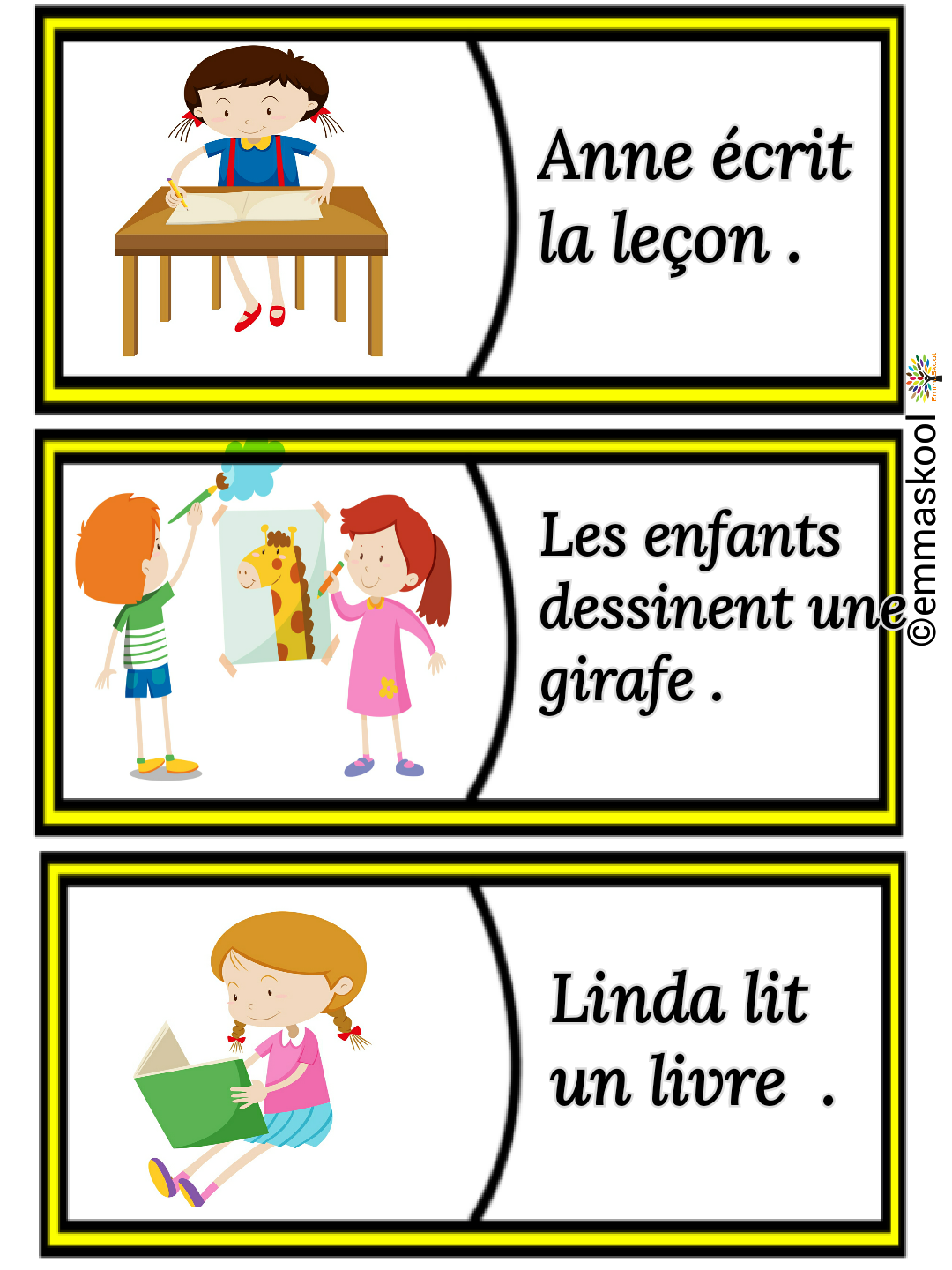 phrase et image ( puzzle )