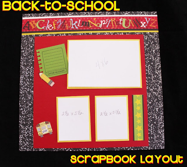 Eye Candy Creative Studio: {CRAFTY TIP} Back-to-School Scrapbook Layout