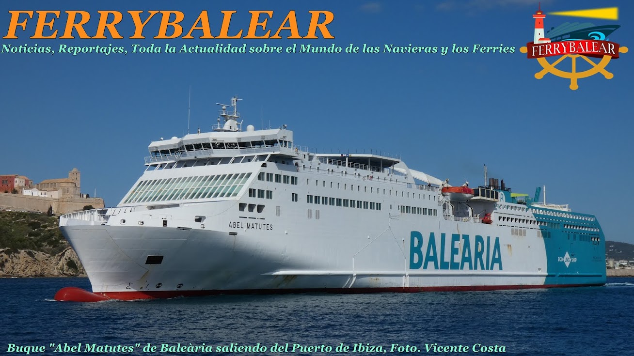 FERRYBALEAR: El Fast Ferry "Jaume II" de Baleària, rumbo a Gibraltar