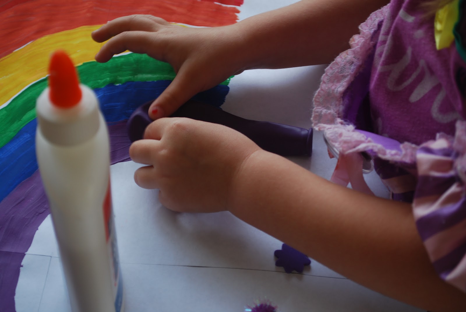 Random Thoughts and Polka Dots: Rainbow Sorting Collage