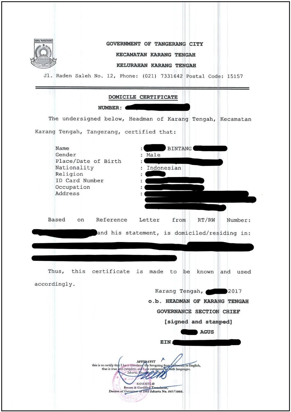 Just thinking out loud: Cara Membuat Proof of Residence/Residence ...