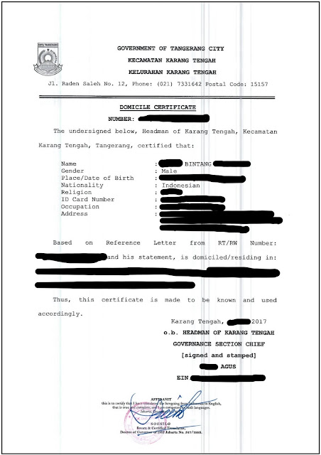 Just thinking out loud: Cara Membuat Proof of Residence/Residence ...
