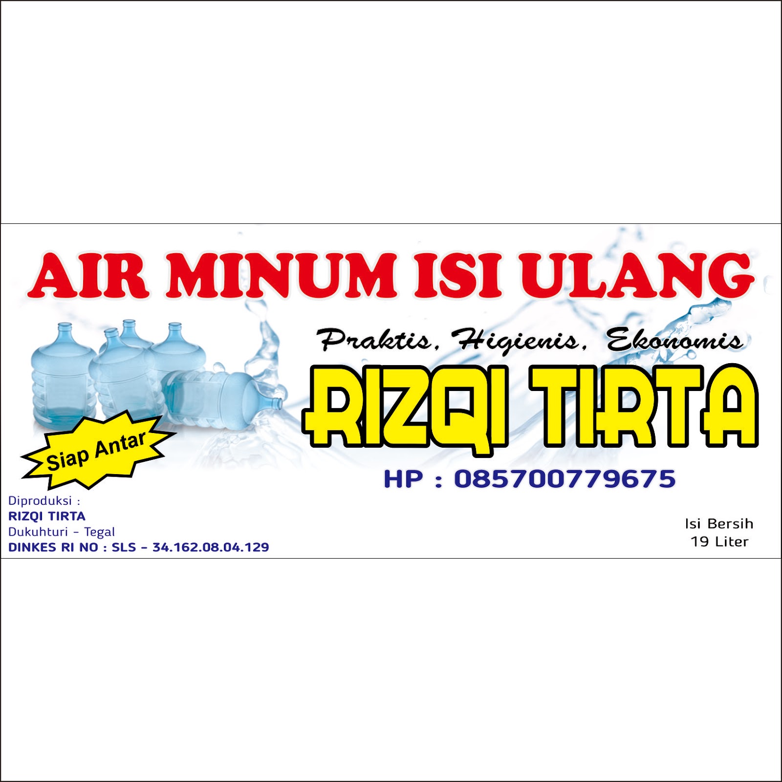 Membuat desain stiker galon isi ulang air minum Corel Draw - Biologizone