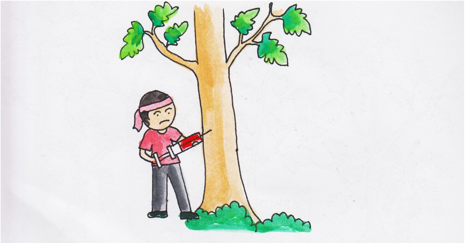 i feel like drawing: A Story of A Bad Tree