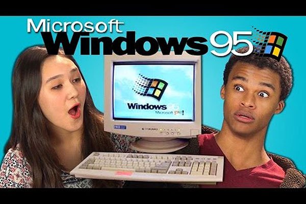 How they react to today's teenagers in front of a computer with Windows ...