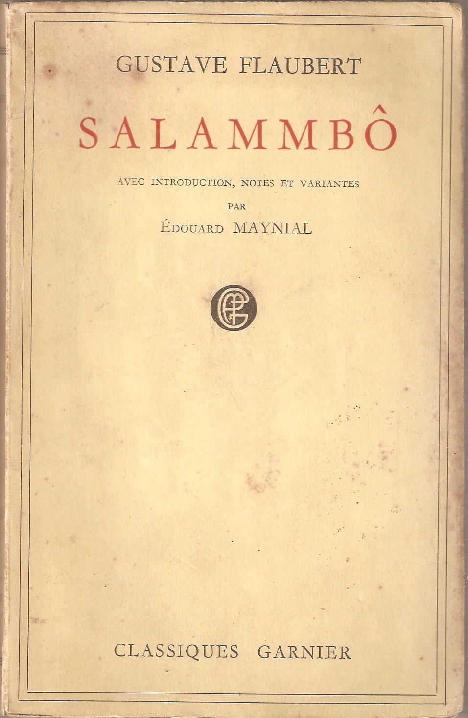 Libros JuanQueDuerme: Gustave Flaubert / Salammbô (1953)
