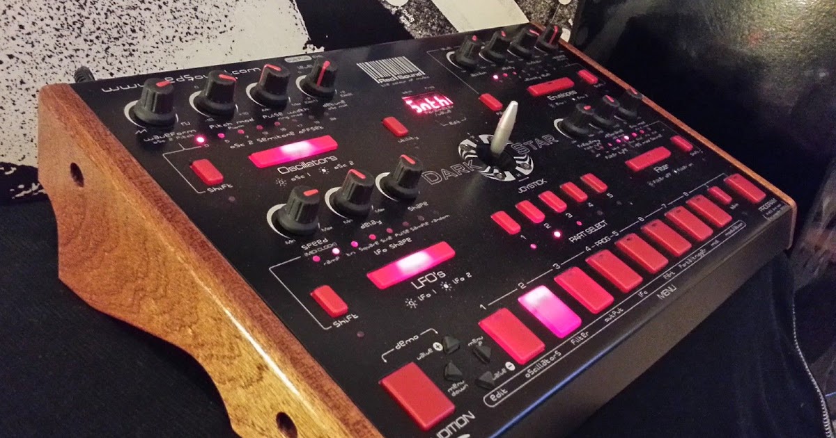 MATRIXSYNTH: Red Sound Dark Star Synth Custom Wood Side Panels