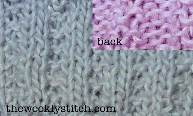 2x2 Garter Stitch Rib | The Weekly Stitch
