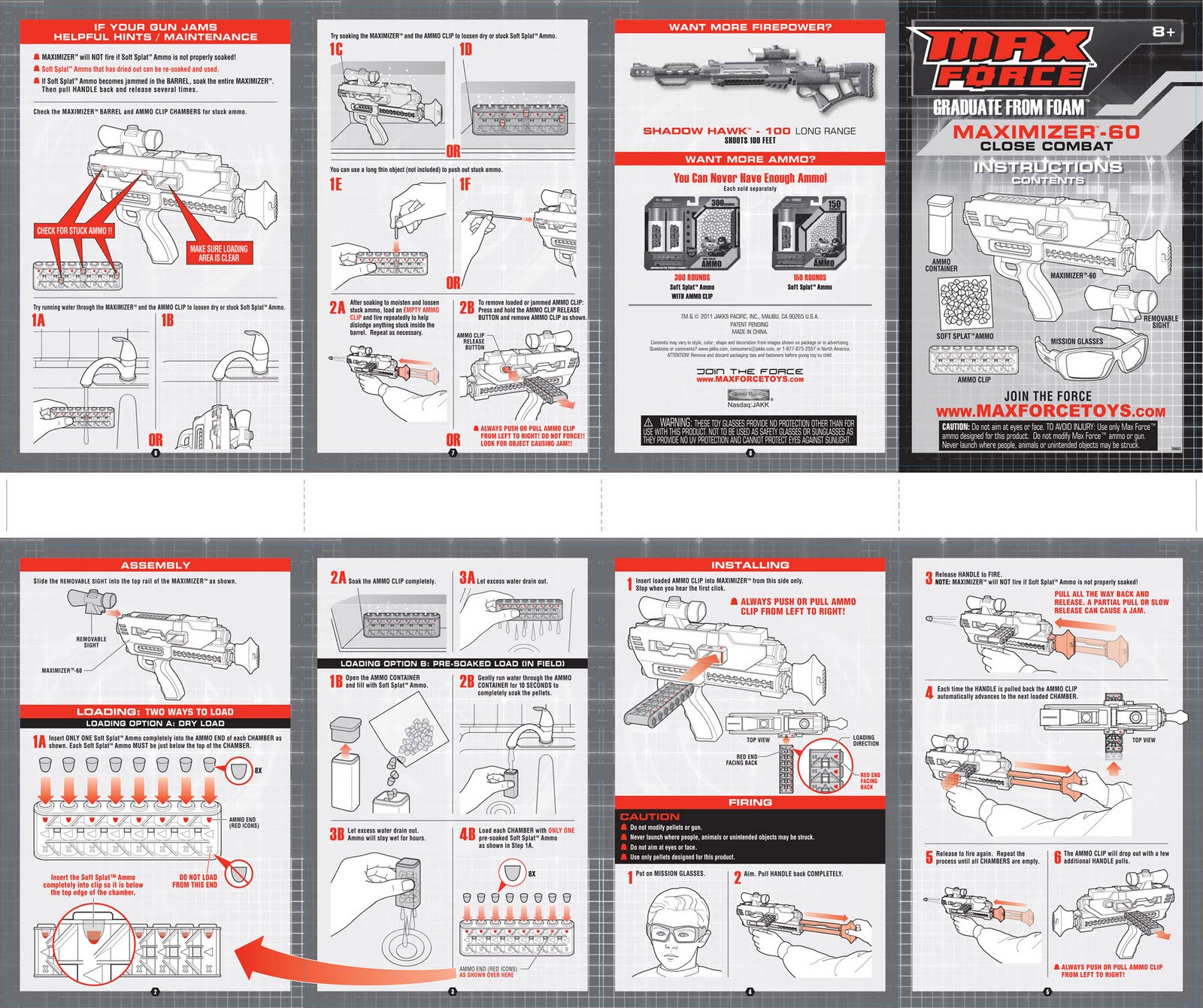 Urban Taggers.: Max Force Blaster Manuals