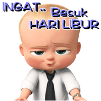 Sticker Status Lucu Gambar Bos Kecil PNG