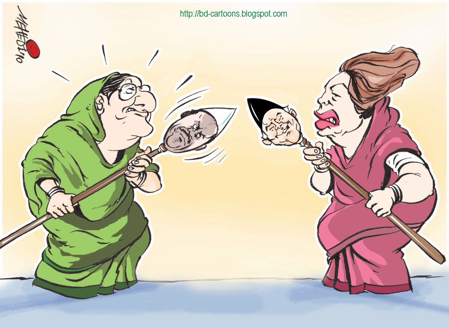 BD Cartoons: Hasina and Khaleda in cartoon