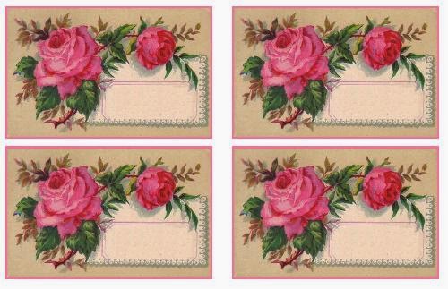 Retro Roses: Free Printable Tags or Labels. | Oh My Fiesta Wedding!