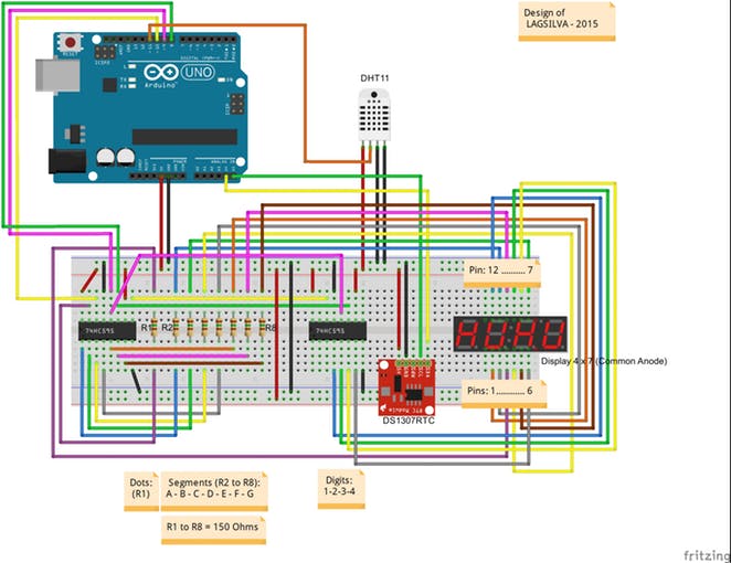 --TOLETUREN SERVICE--: 7 SEGMENT CLOCK ARDUINO + SENSOR SUHU DAN ...