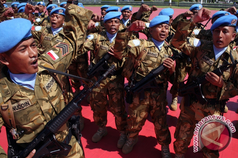 Cempaka Africa: TNI`s engineering task force in Congo receives UN medal
