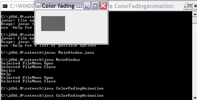 Java Program Codes Color Fading Java Program
