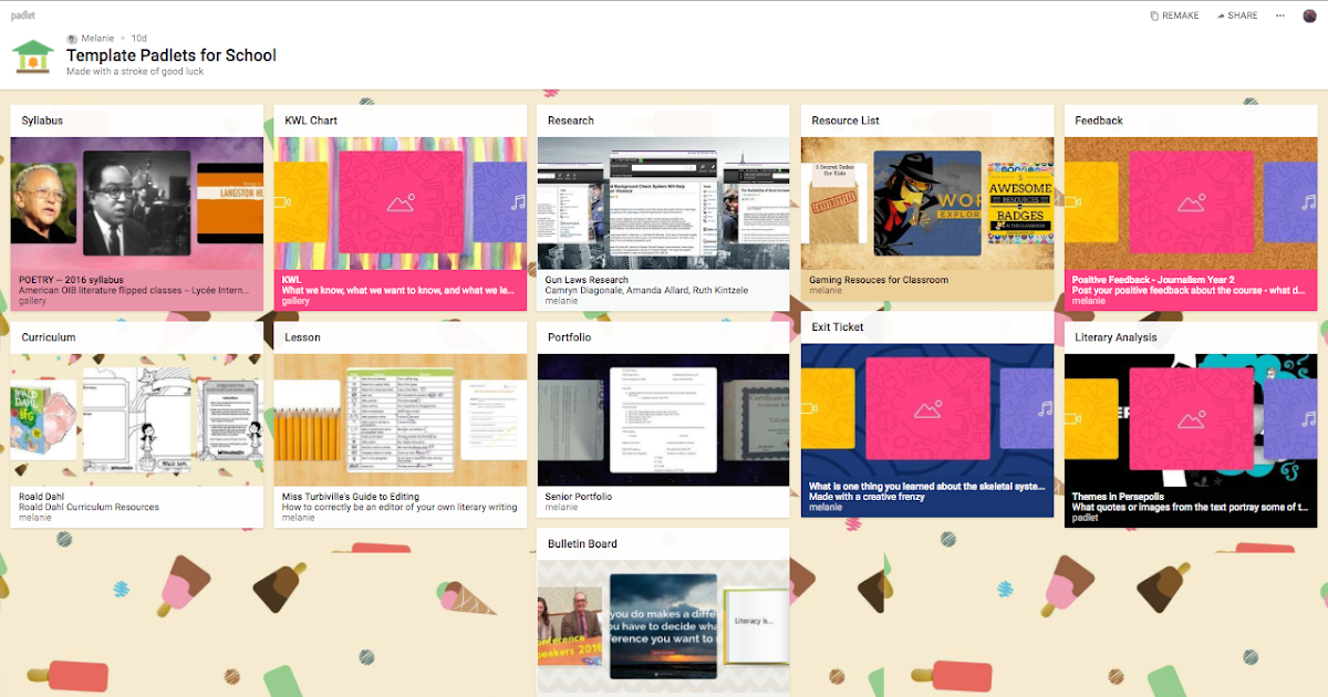 The Library Voice: Padlet Gives Us Teacher Templates & An Easy Way To ...