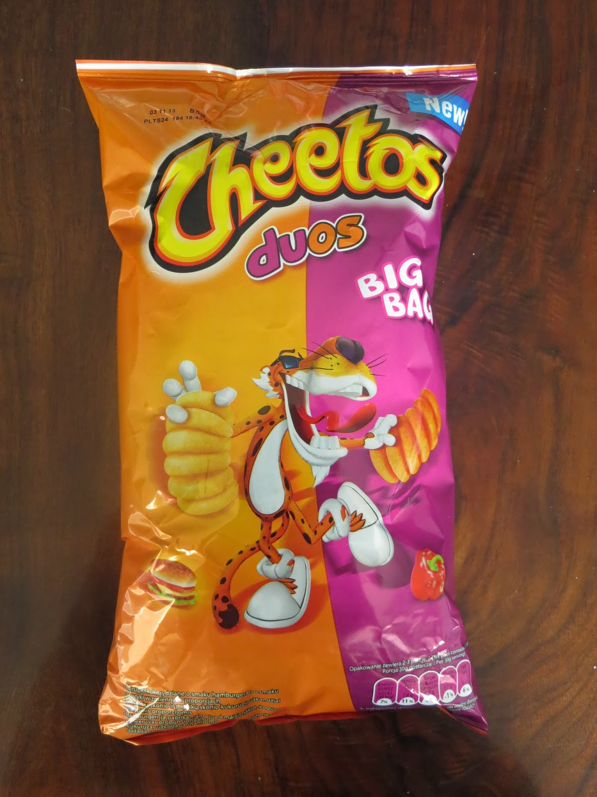 Recenzje chipsów: Cheetos Duos