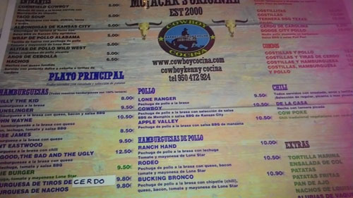 El rincon del comer: COWBOY COCINA
