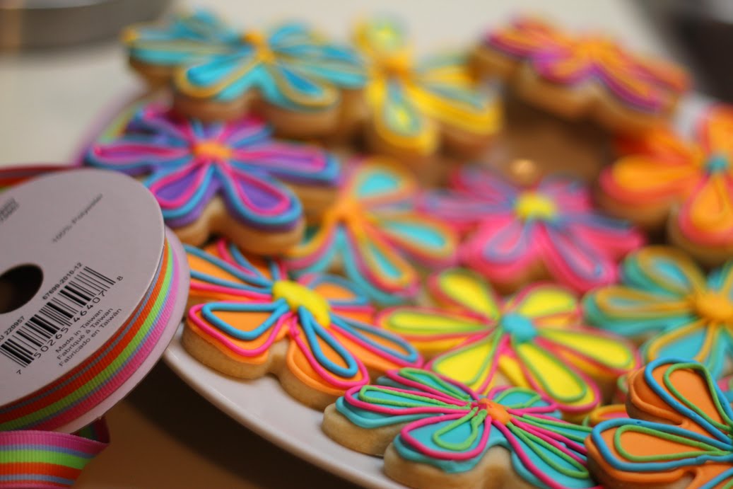 Lone Stars and Stripes: gray day, bright cookies