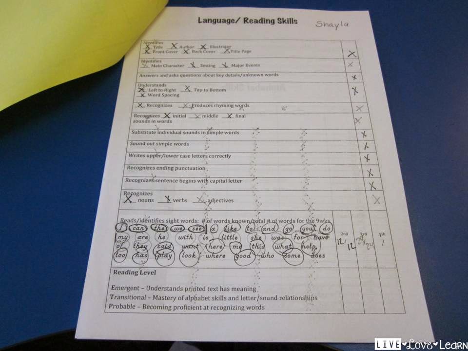 Kindergarten Data Packs