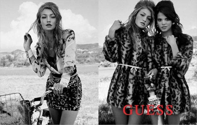 Guess Fall/Winter 2012 featuring Megan Wiggins and Gigi Hadad