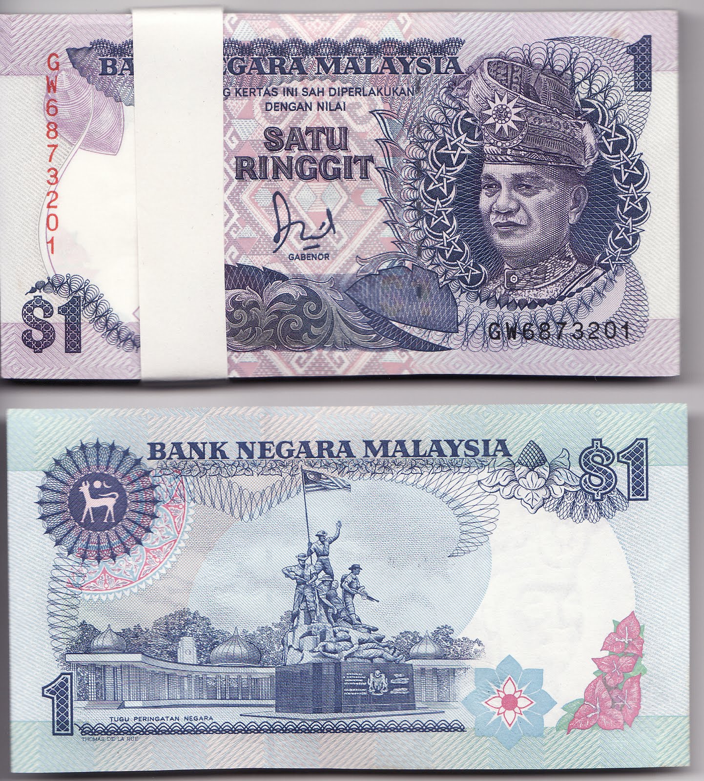 Randhawa's Bank Notes And Collectibles: Malaysia RM 1 Jaffar Hussien ...