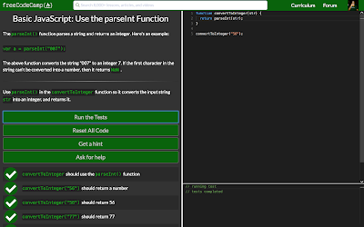 Just a Few Things..: Use the parseInt Function