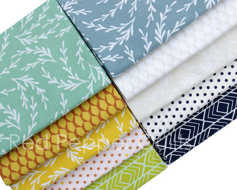 Red Pepper Quilts: Sunday Stash #374 Pond by Elizabeth Hartman