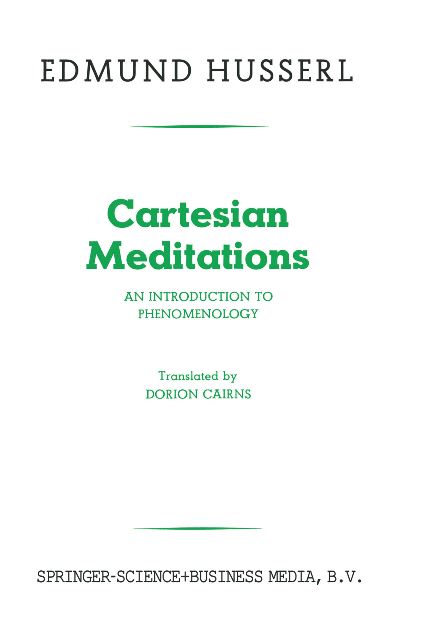 Jual Buku Cartesian Meditations: An Introduction to Phenomenology ...