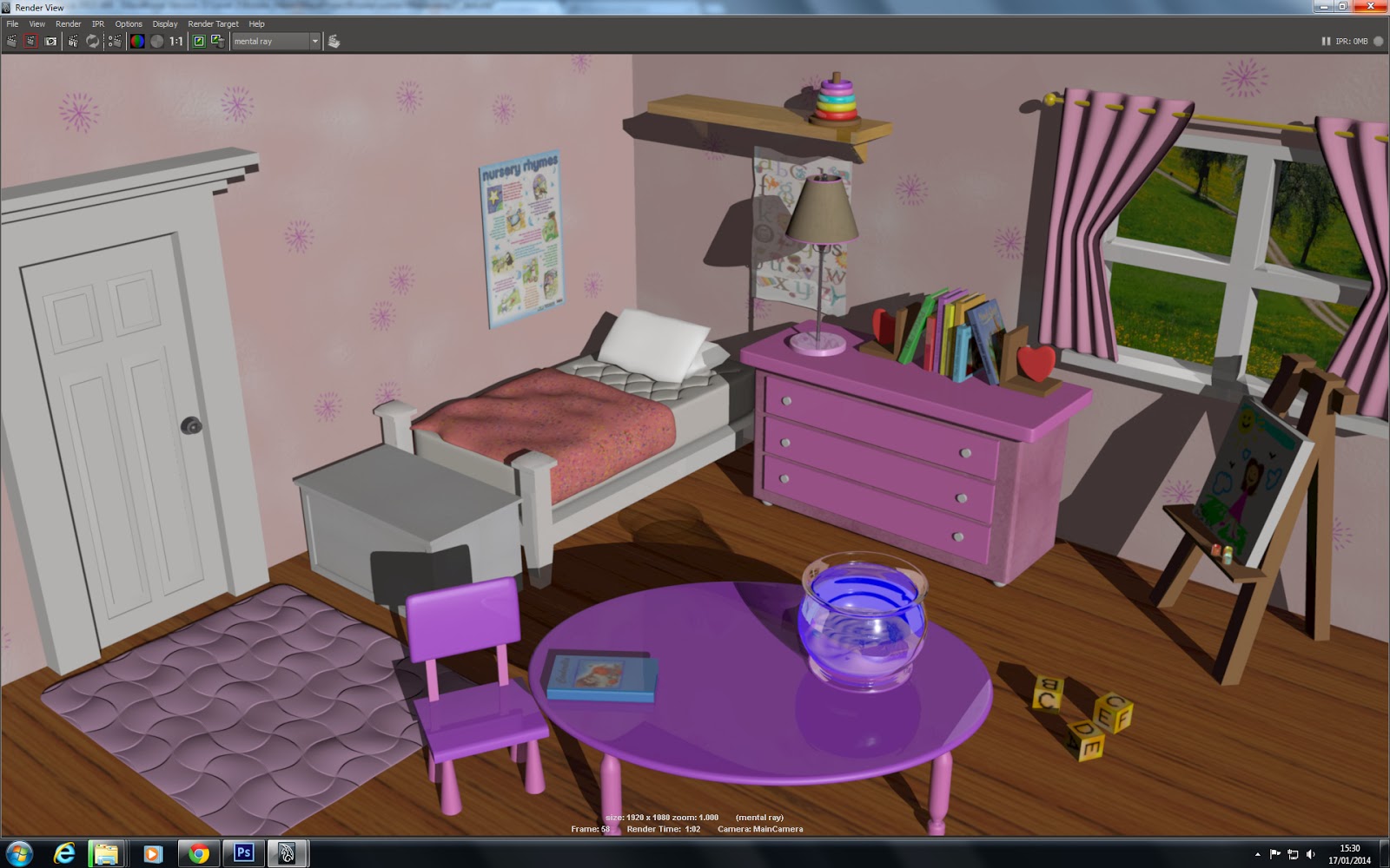 Brooke Hayes Animation: Bedroom Screenshots