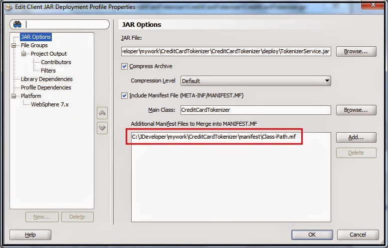 Building A Executable Jar File With External Libraries Through Jdeveloper