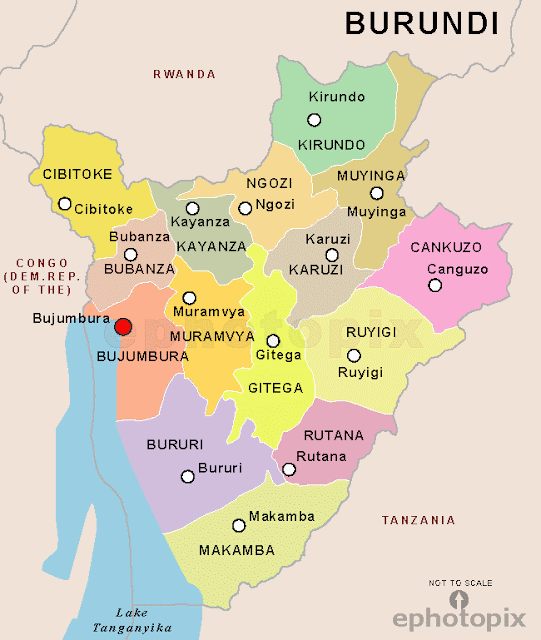 BURUNDI - GEOGRAPHICAL MAPS OF BURUNDI ~ Klima Naturali™