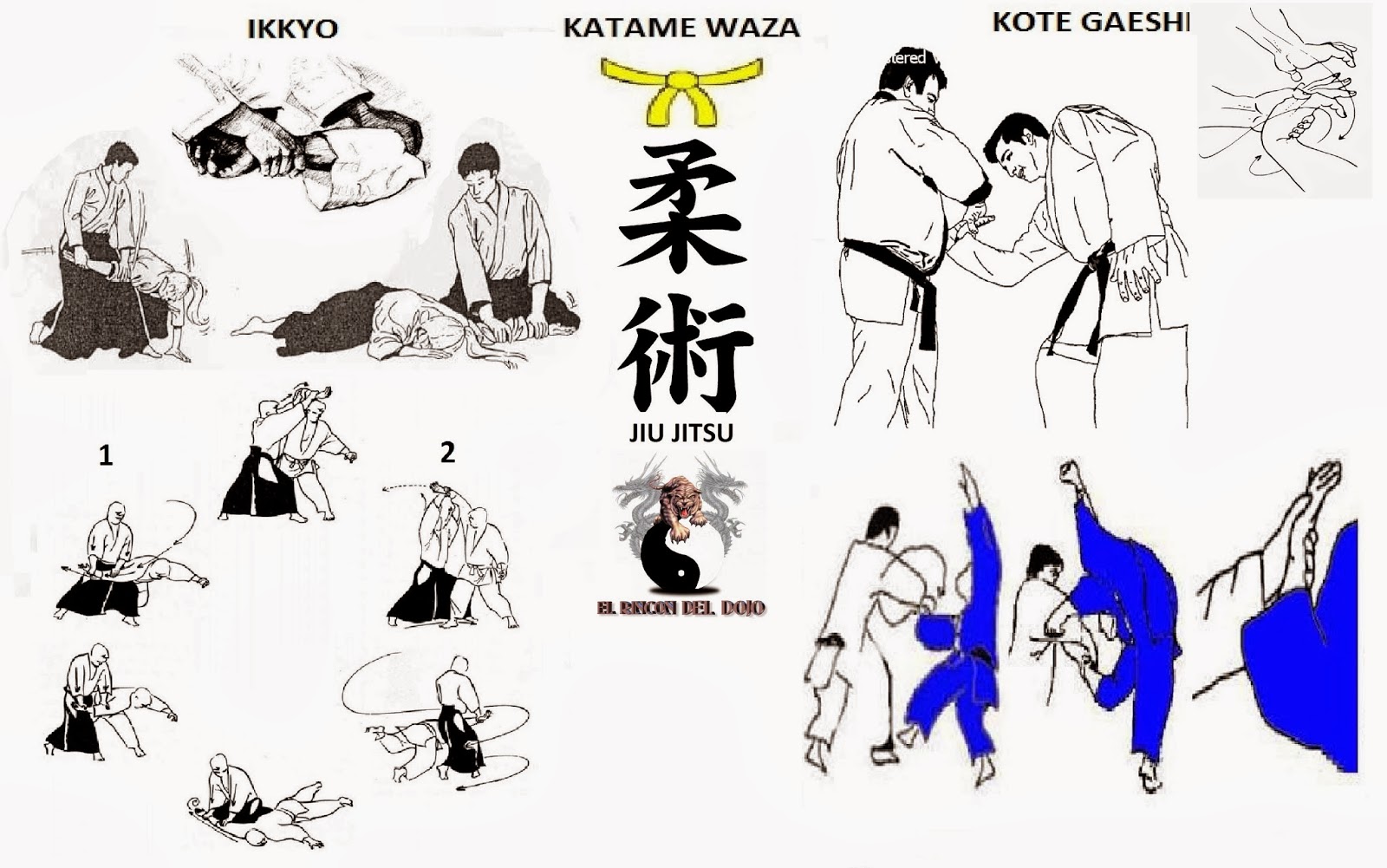 El Rincon del Dojo: KATAME-NAGE Y NE WAZA JIU JITSU AMARILLO