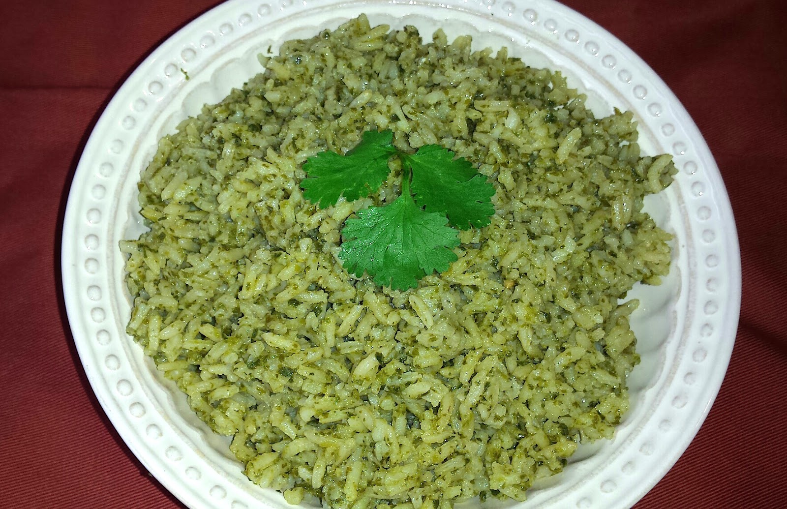 Hot Dinner Happy Home: Green Rice
