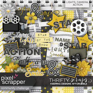 Thrifty Scraps by Gina: Lights, Camera Action - freebie