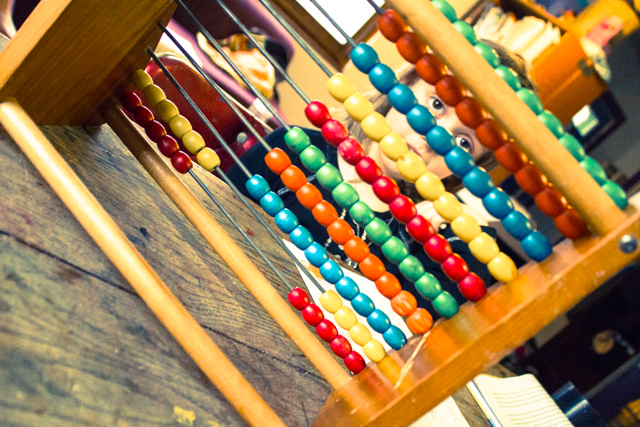 Craft Knife Adding Multi Digit Numbers Using An Abacus