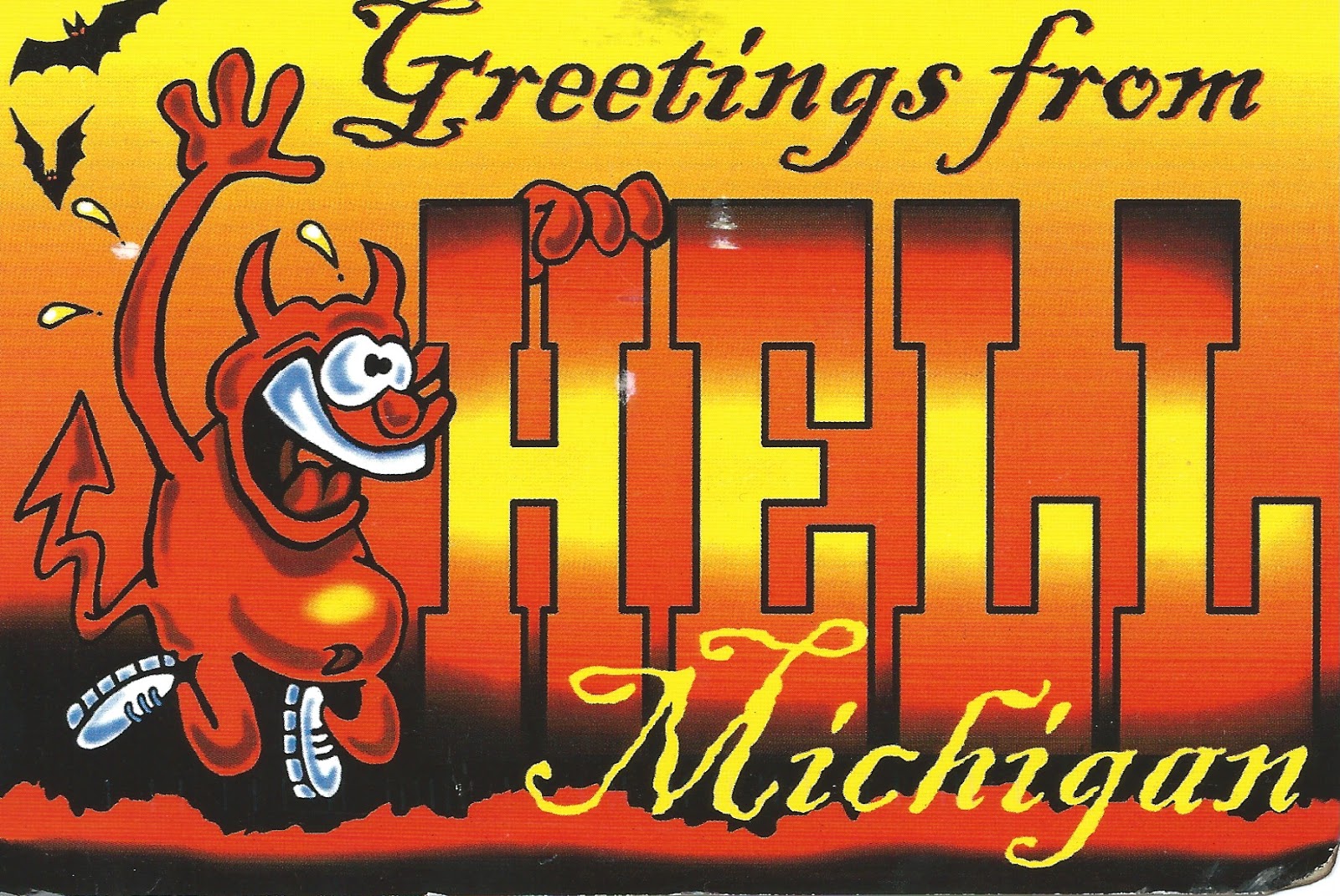 MY POSTCARD-PAGE: USA ~ Greetings from Hell - Michigan