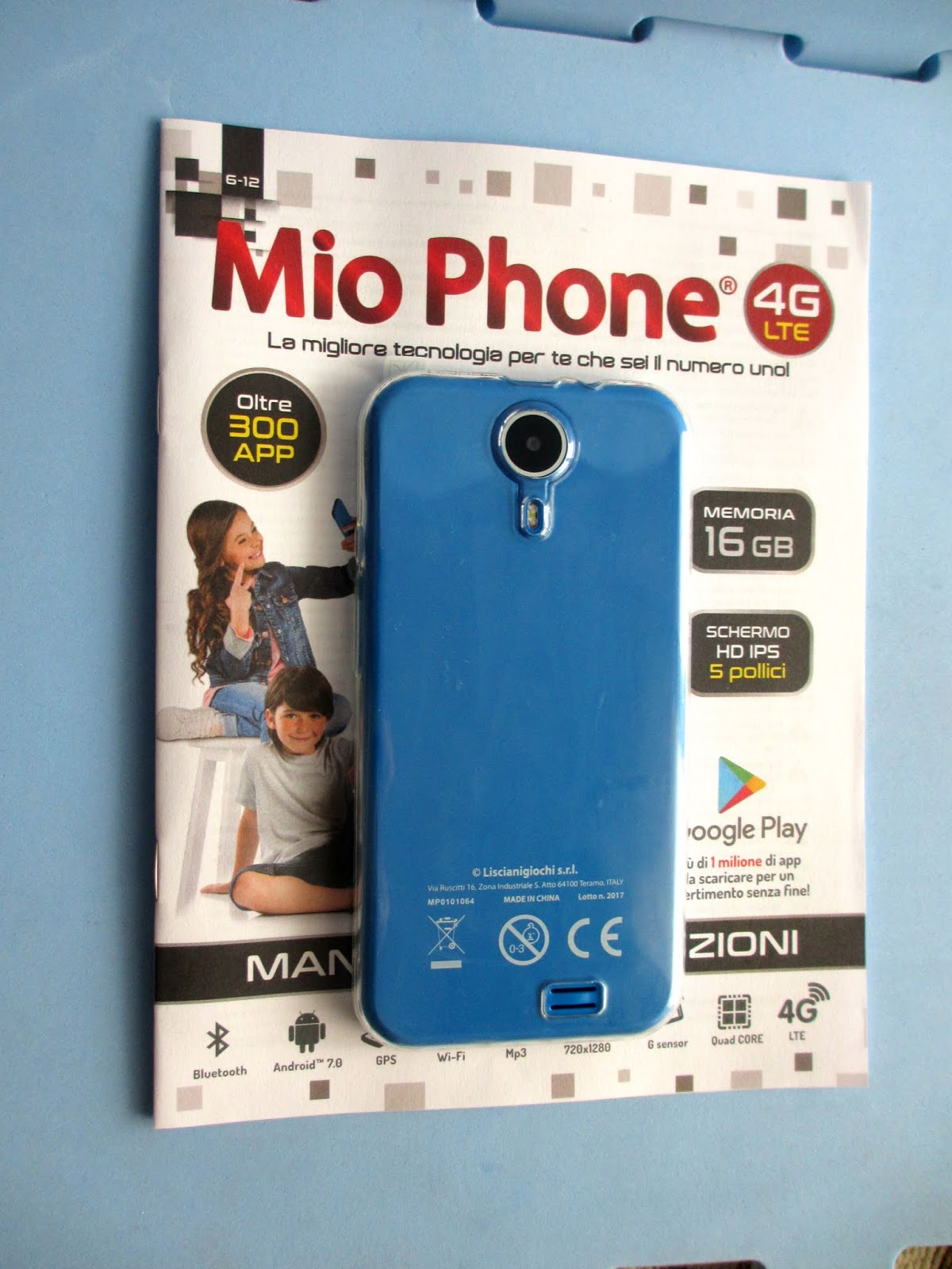 DI TUTTO UN PO': LISCIANI MIO PHONE 5' 4G-lte YOUTUBER