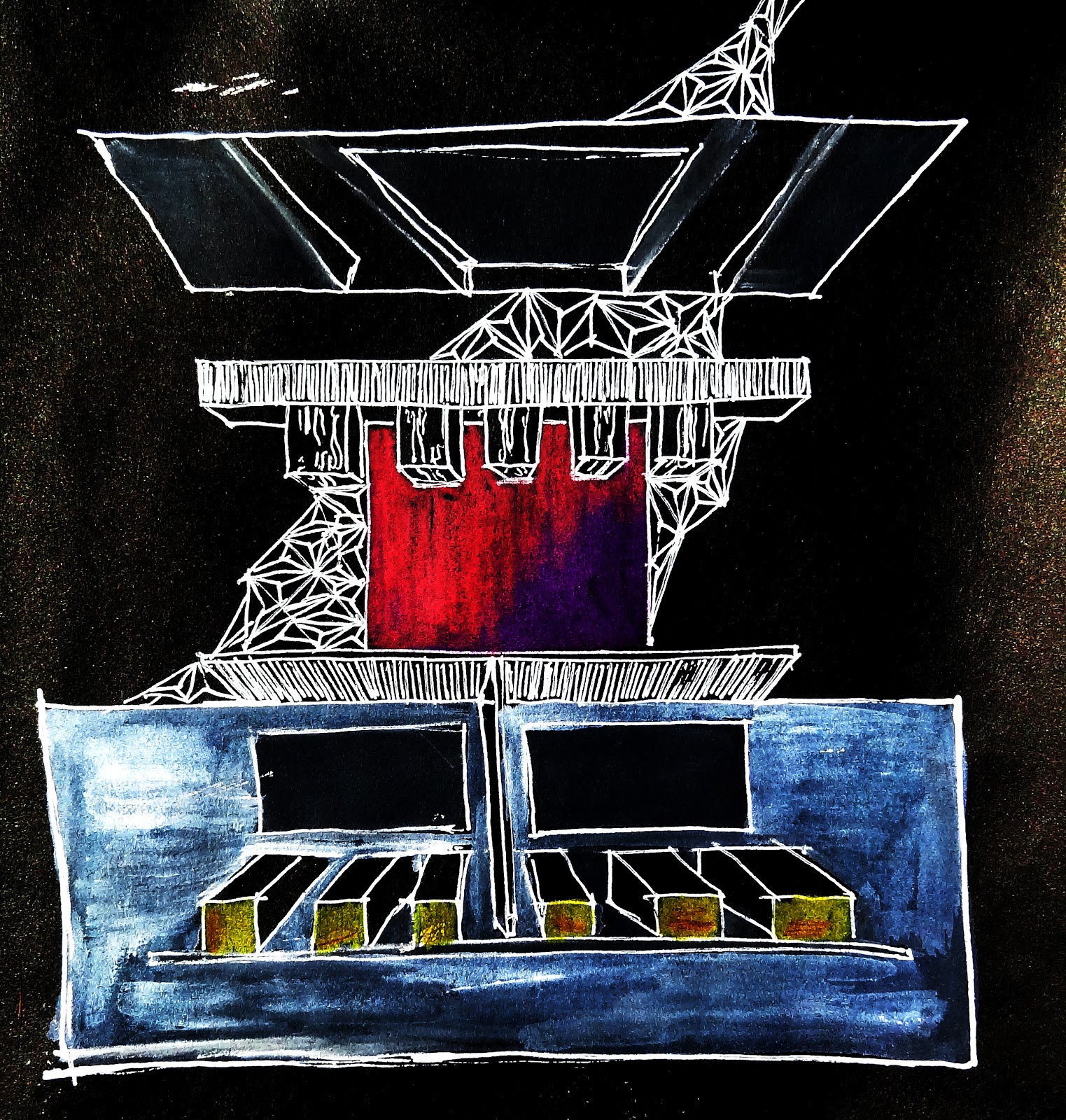 Architecture Illustrations | Experimenting new techniques | Dana ...