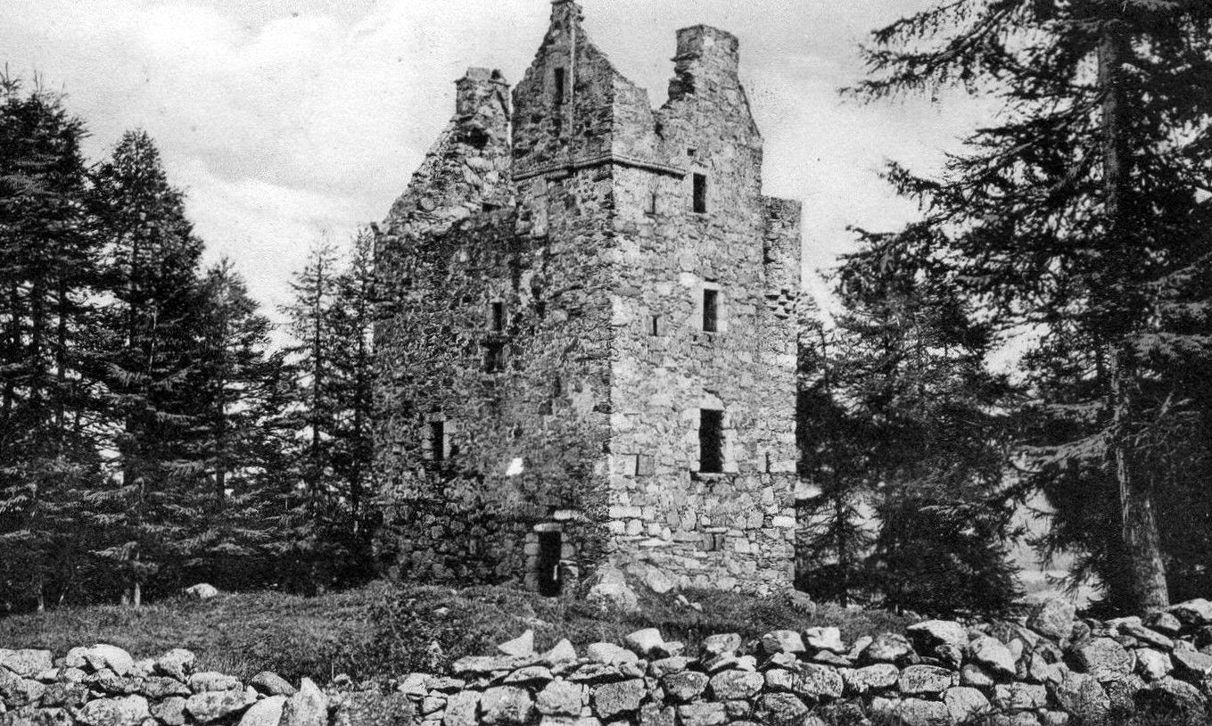 Tour Scotland: Old Photograph Knock Castle Aberdeenshire Scotland